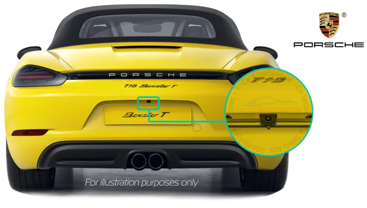 Porsche Boxster 718 PCM 4 Genuine Retrofit Rear View Reversing Camera Kit